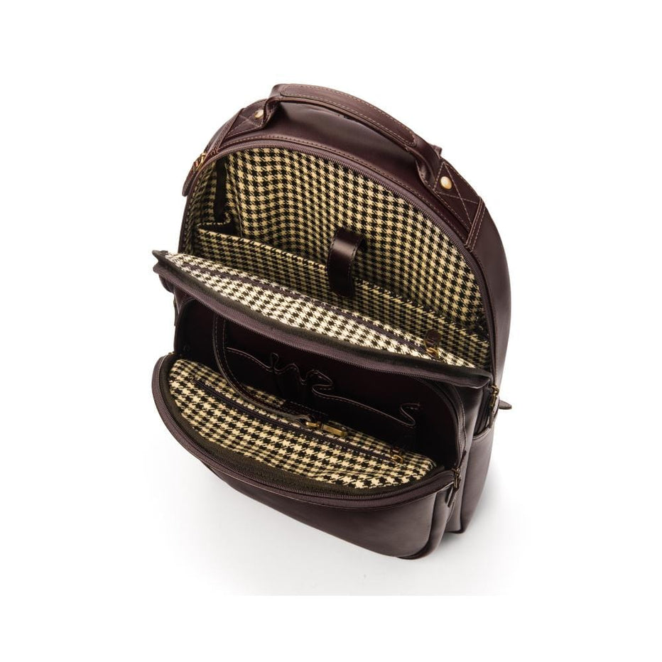 Leather Laptop Backpack 15"-17", Brown | Backpacks | SageBrown