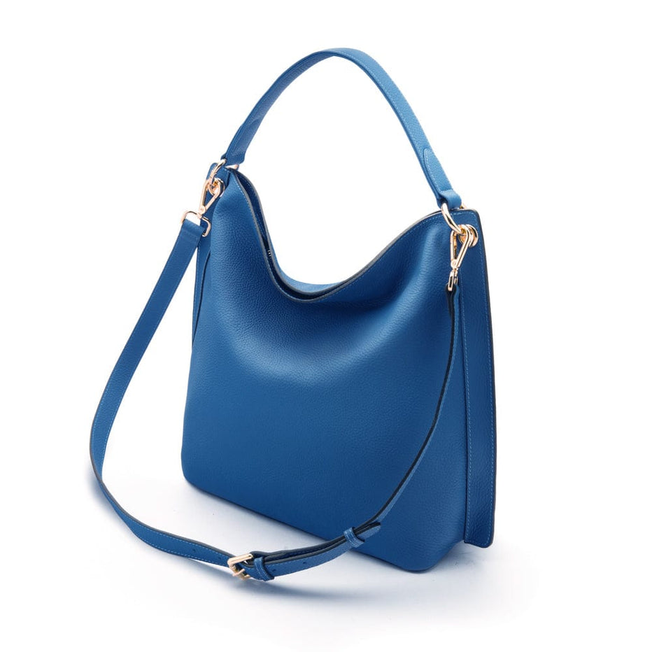 Slouchy Leather Hobo Bag, Cobalt | Hobo Bags | SageBrown