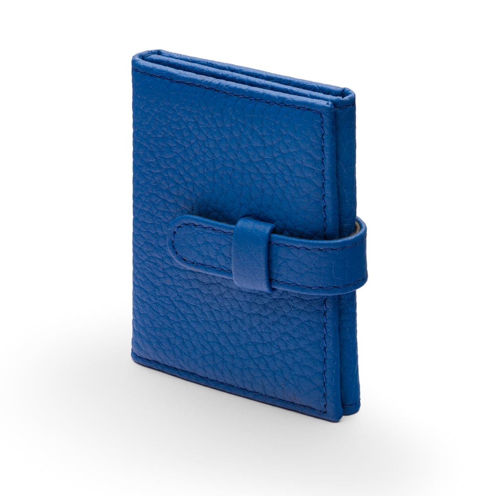 Mini Leather Trifold Photo Frame, Cobalt | Frames | SageBrown