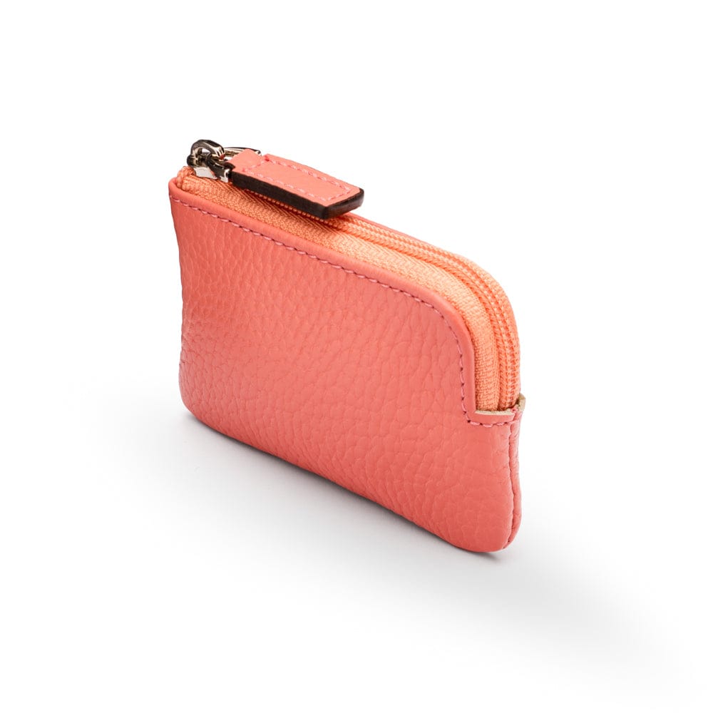 Mini Leather Coin Purse, Key Chain, Pink | Coin Purses | SageBrown