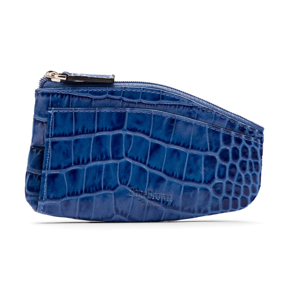 Leather Key Case, Navy Croc | Key Holder | SageBrown