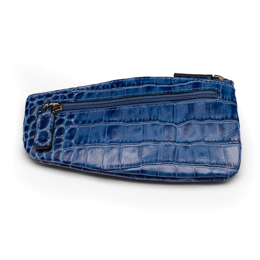 Leather Key Case, Navy Croc | Key Holder | SageBrown