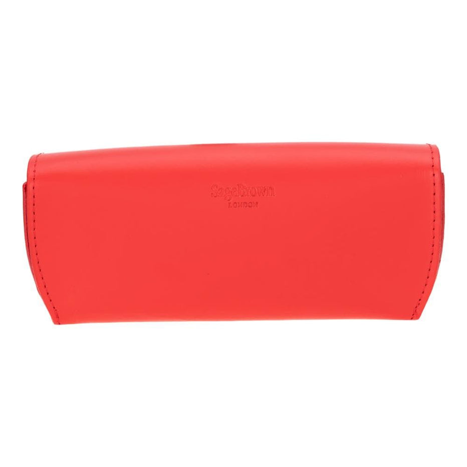 Leather Glasses Case, Red | Glasses Cases | SageBrown