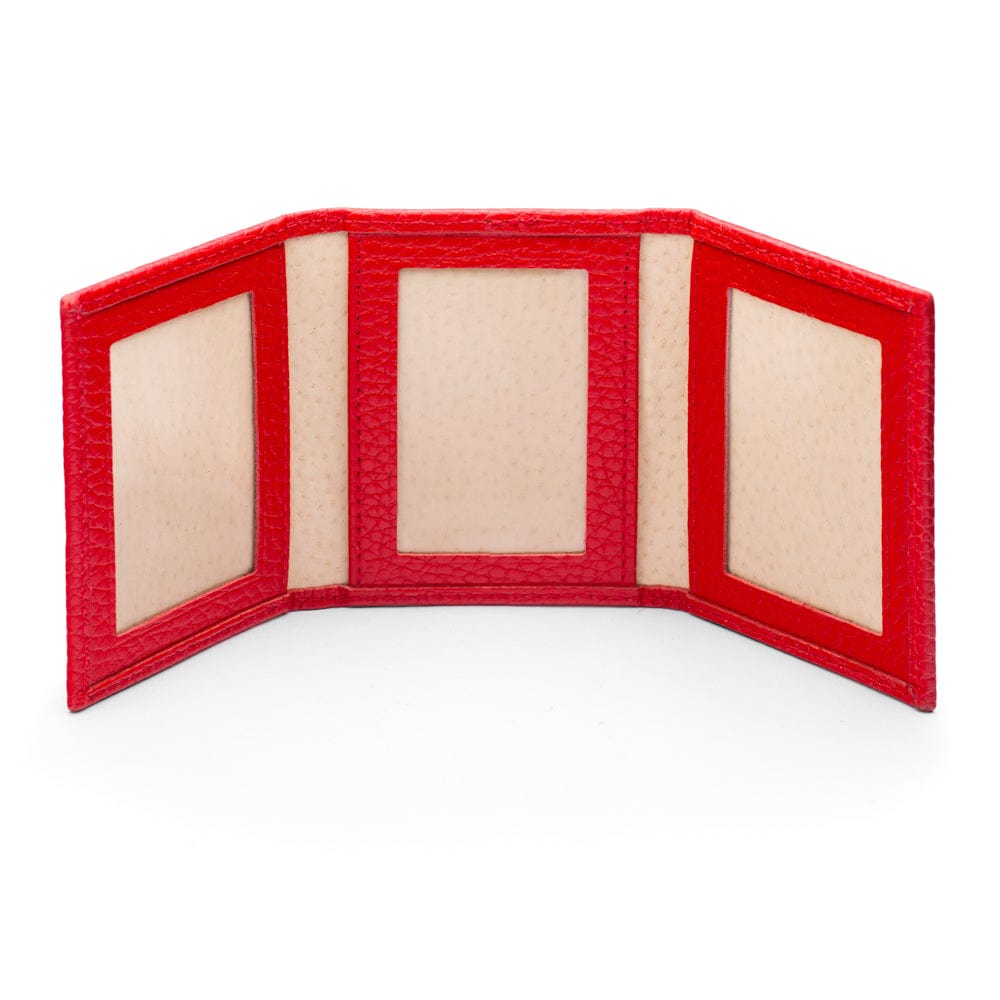 Mini Leather Trifold Photo Frame, Red | Frames | SageBrown