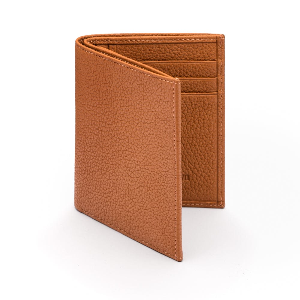 Compact Leather Wallet, 6 CC, 2 ID, Tan | Wallet | SageBrown