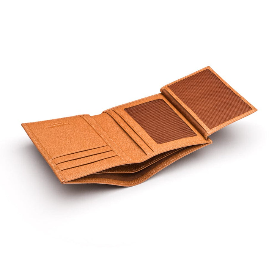 Compact Leather Wallet, 6 CC, 2 ID, Tan | Wallet | SageBrown