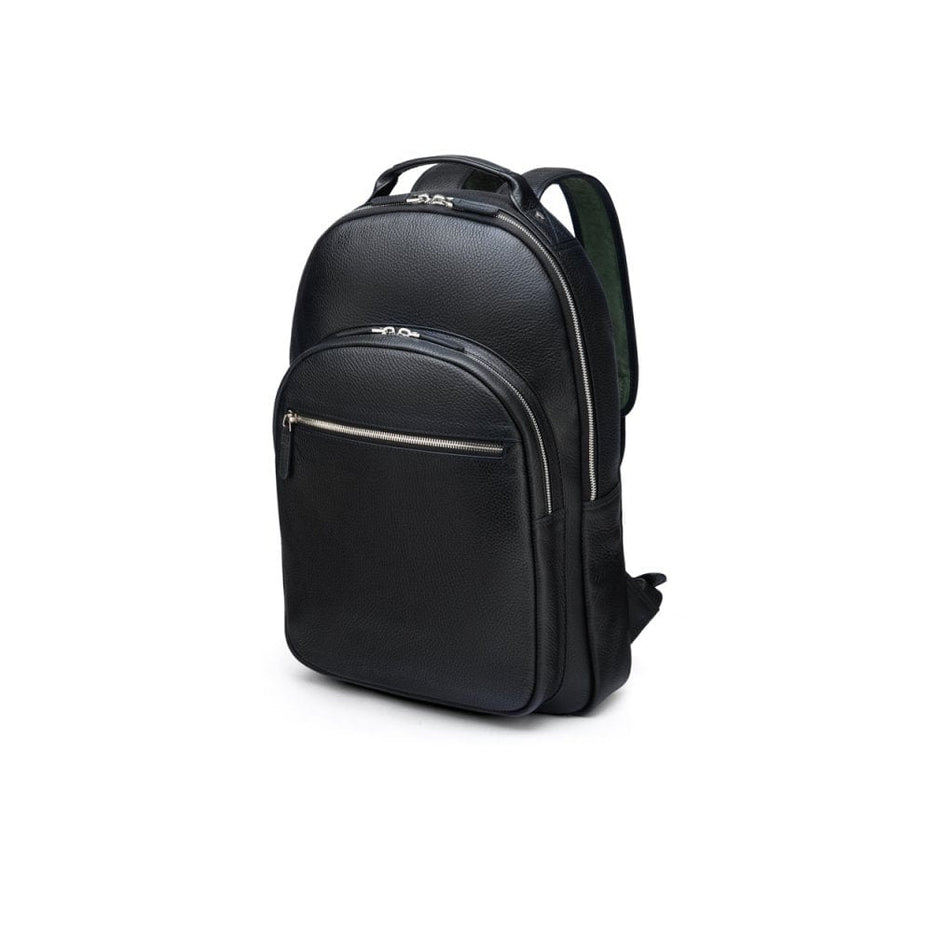 Leather Laptop Backpack 15"-17", Black | Backpacks | SageBrown
