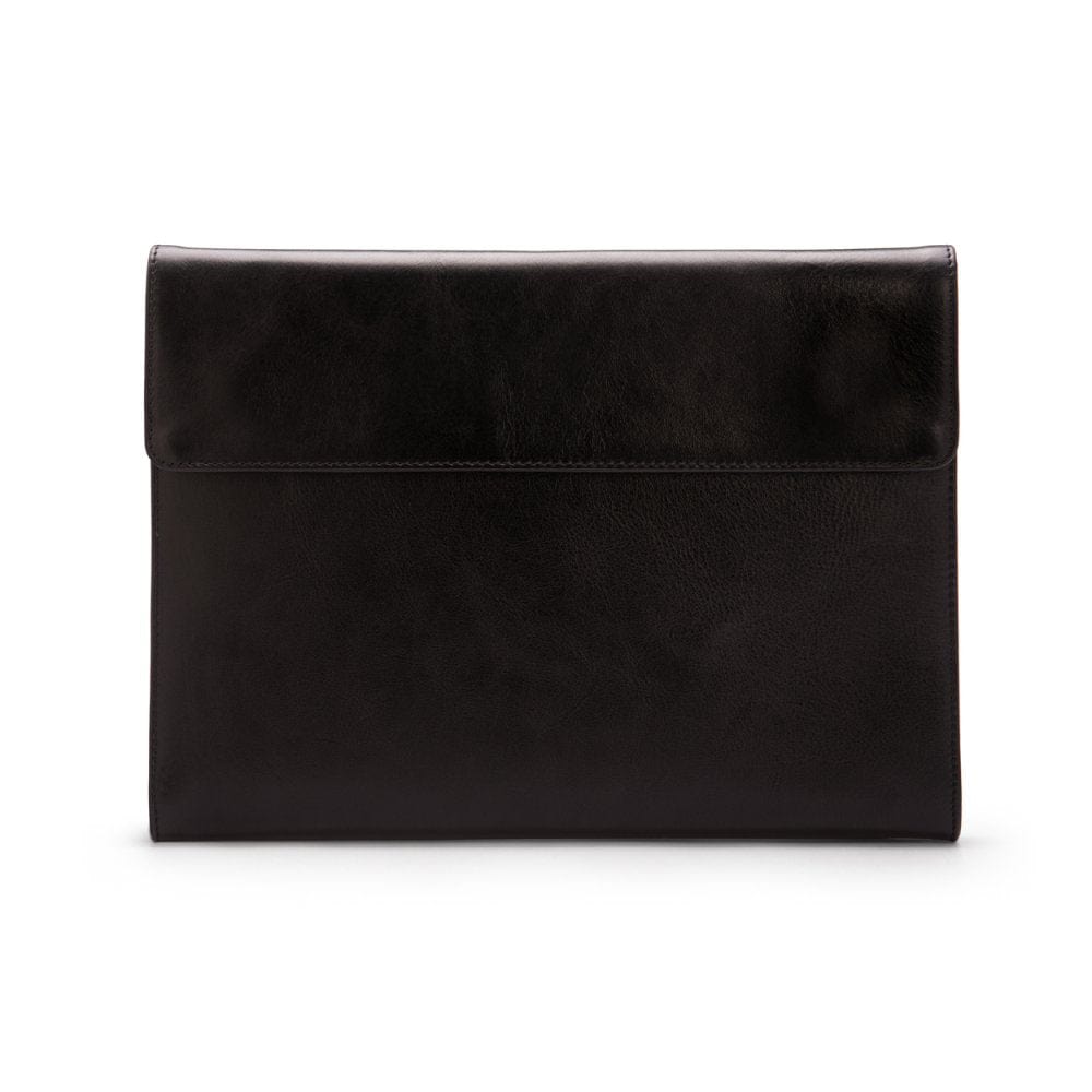 Leather A4 Envelope, Black | Document Folders | SageBrown
