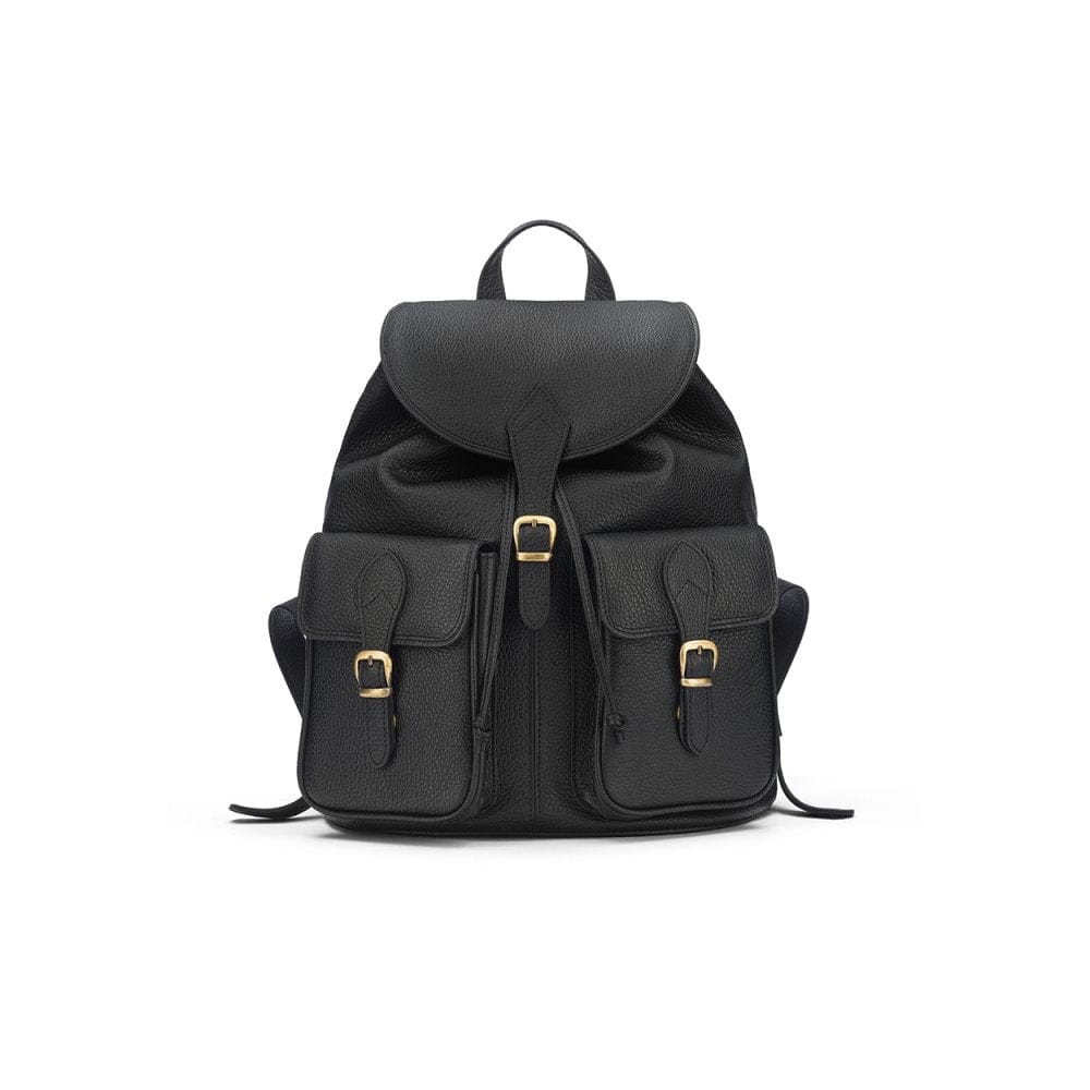 Small Leather Backpack, Black | Women's Backpacks | SageBrown