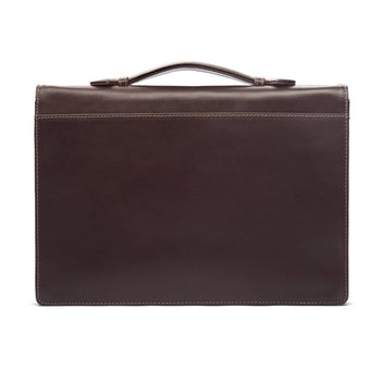 Small Leather Briefcase, Brown | Briefcases | SageBrown