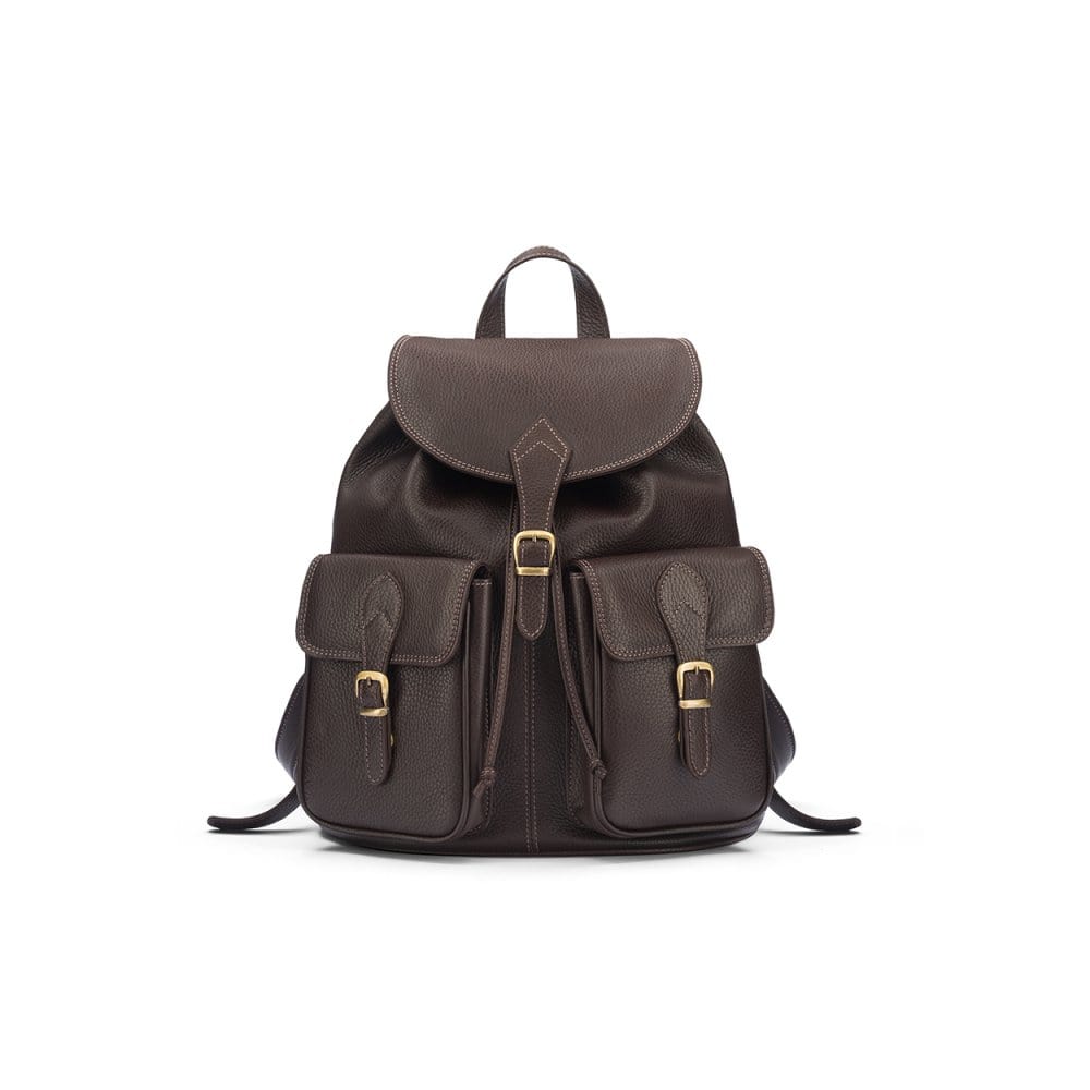 Small Leather Backpack, Brown | Women's Backpacks | SageBrown