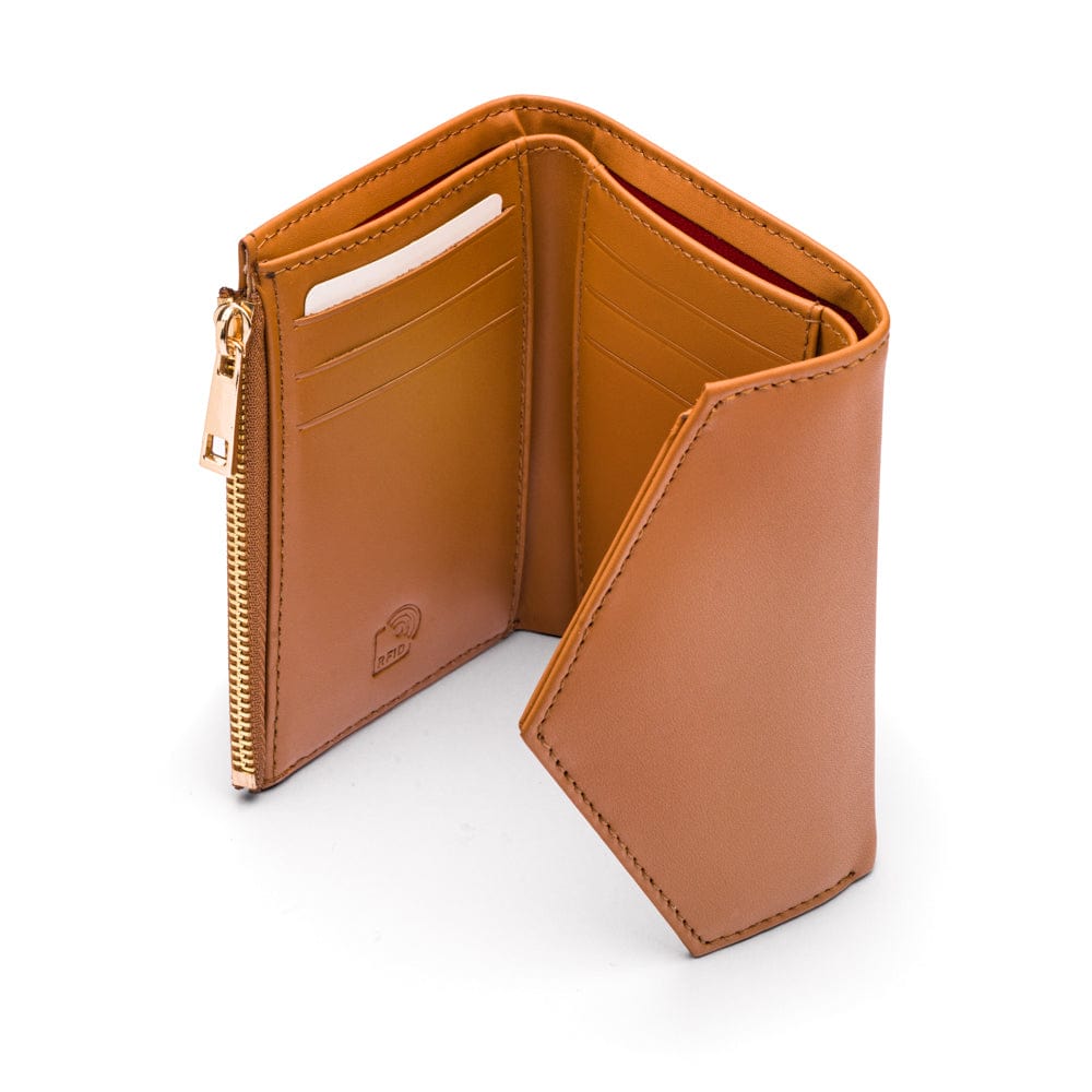 RFID Leather Envelope Purse, Camel | Purses | SageBrown