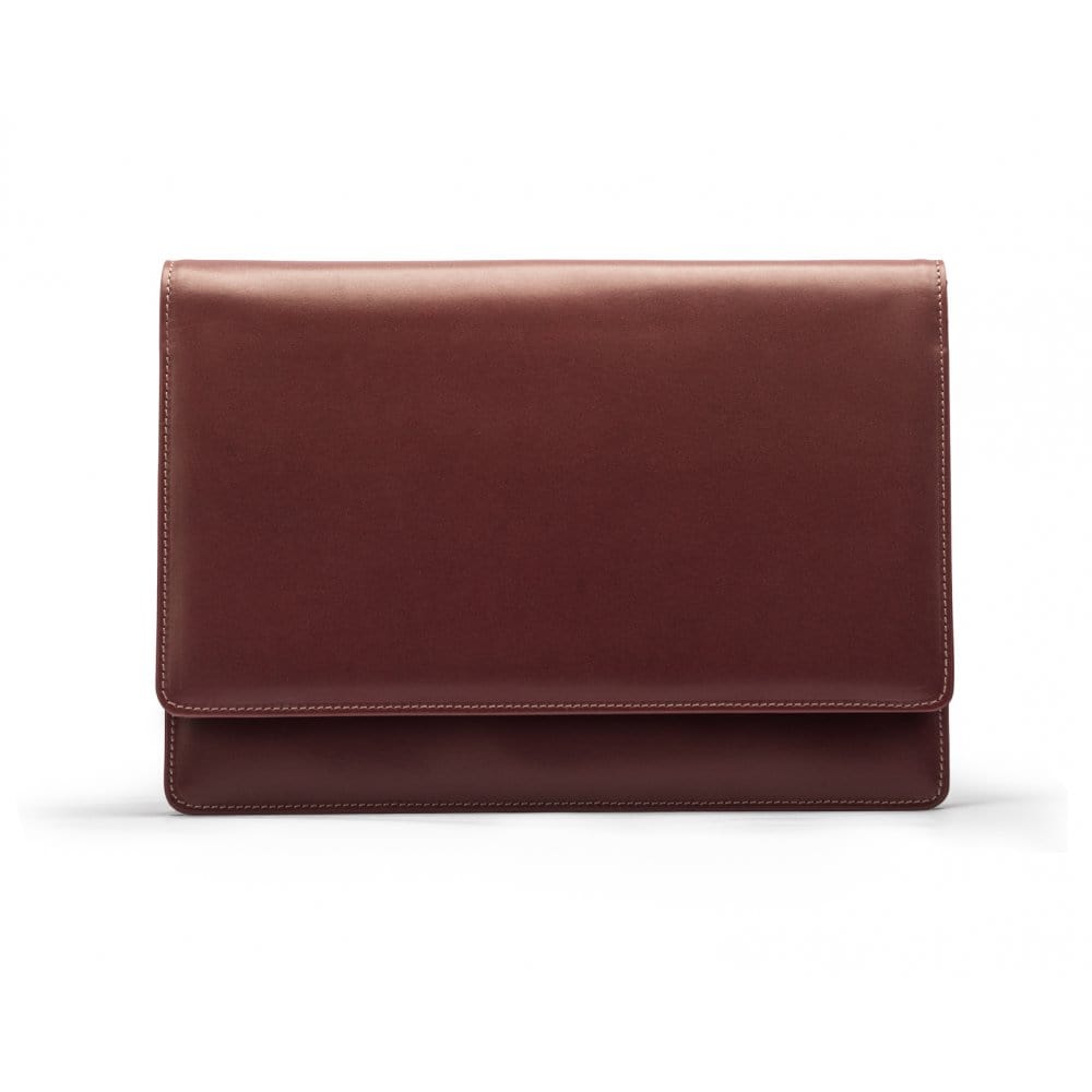 A4 Flap Over Document Case, Dark Tan | Folders | SageBrown
