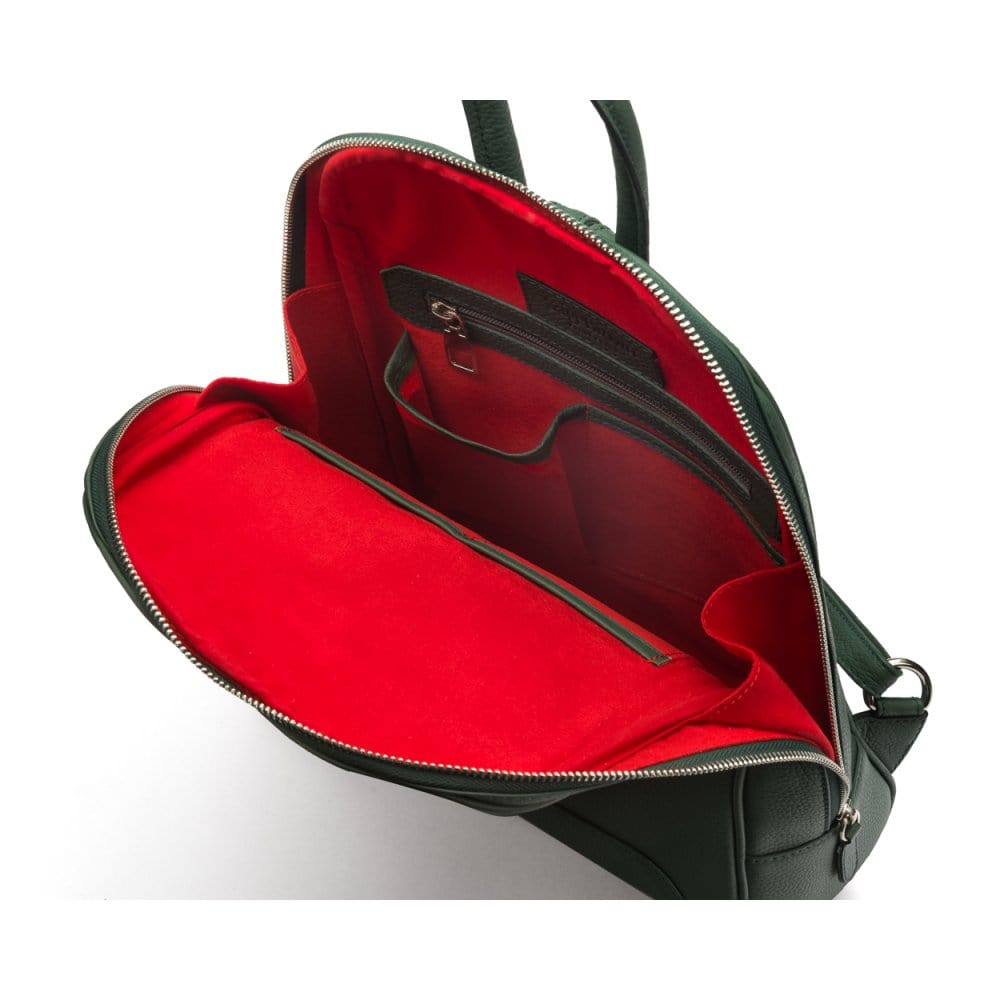 Women's Leather Backpack, Green | Backpacks | SageBrown