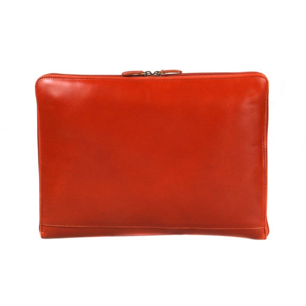 Leather A4 Zip Portfolio, Tan | Document Cases | SageBrown