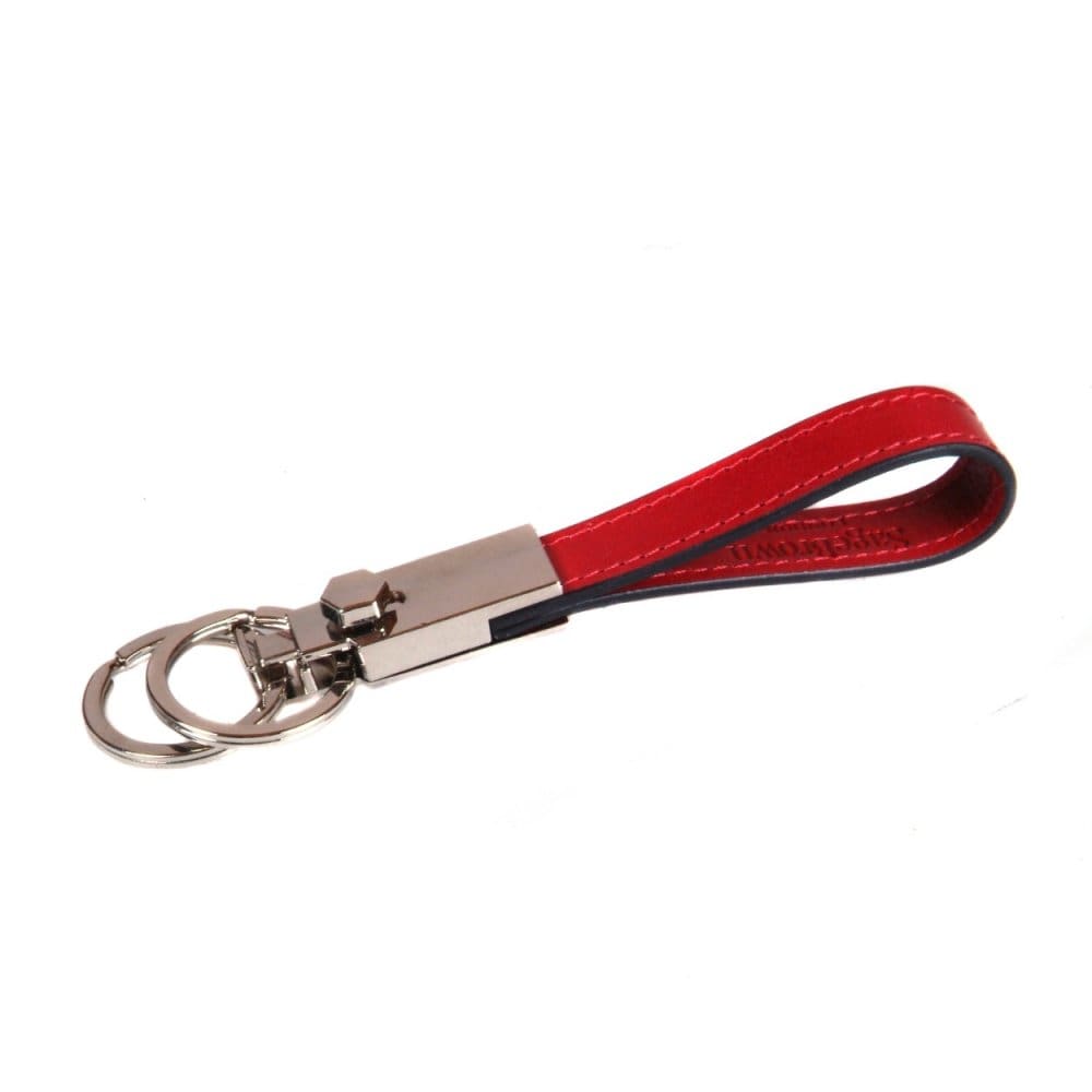 Leather Key Fob, Red | Key Cases & Fobs | SageBrown