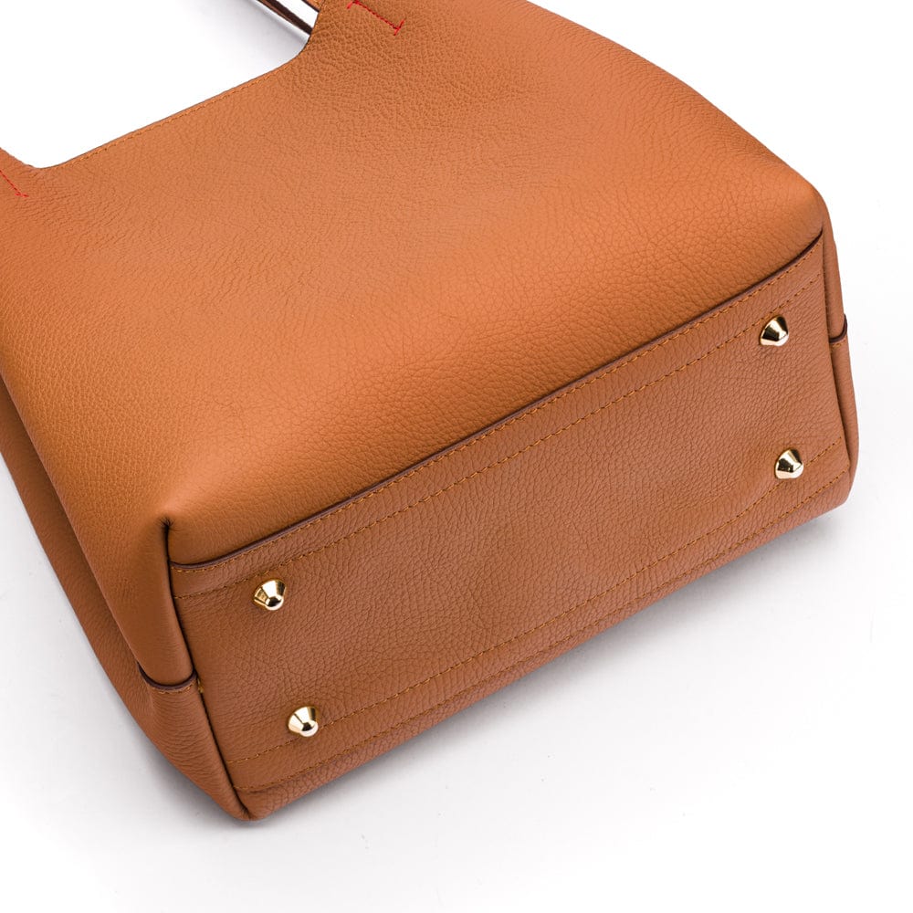 Leather Tote Shopper, Tan | Tote Bag | SageBrown